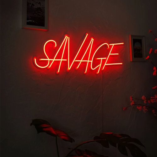 Savage Neon LED Sign - Fancelite